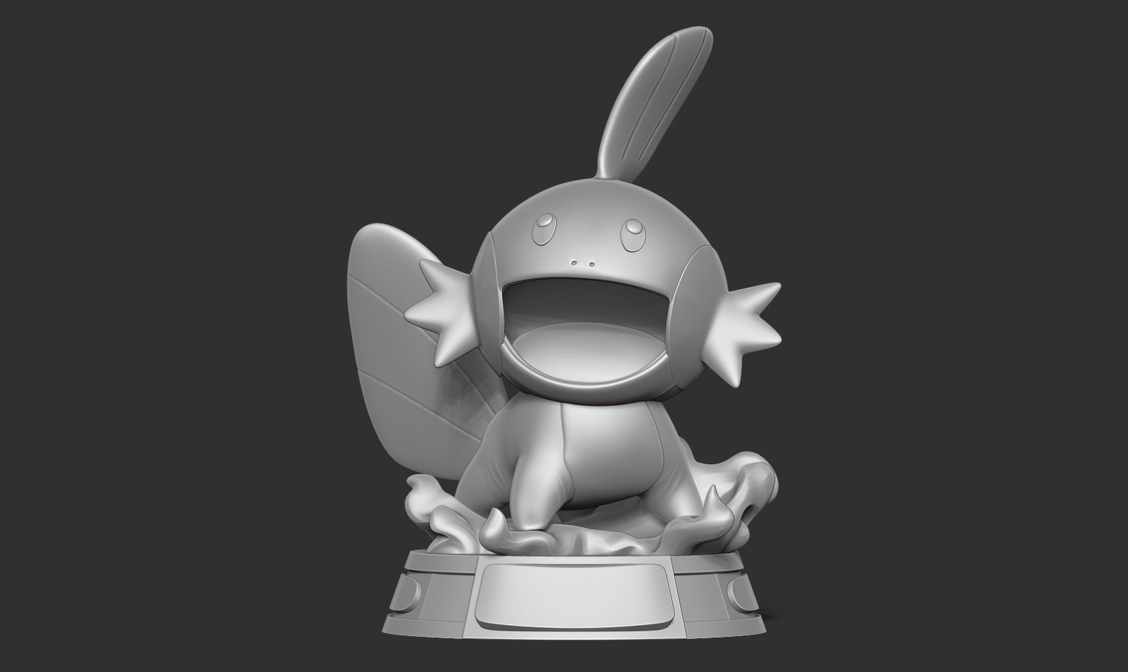 Shiny Mudkip - Pokemon Fanart free 3D model 3D printable | CGTrader