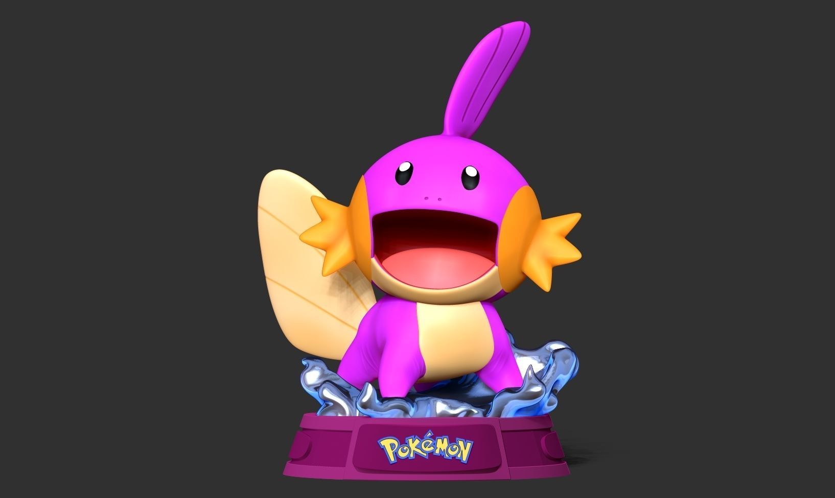 Shiny Mudkip - Pokemon Fanart free 3D model 3D printable | CGTrader