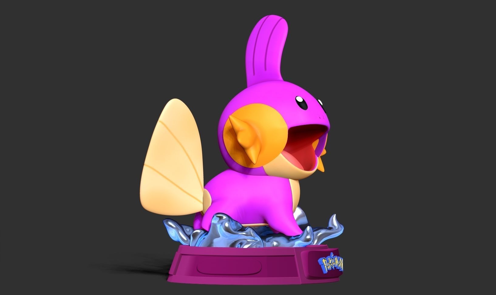 Shiny Mudkip - Pokemon Fanart free 3D model 3D printable | CGTrader