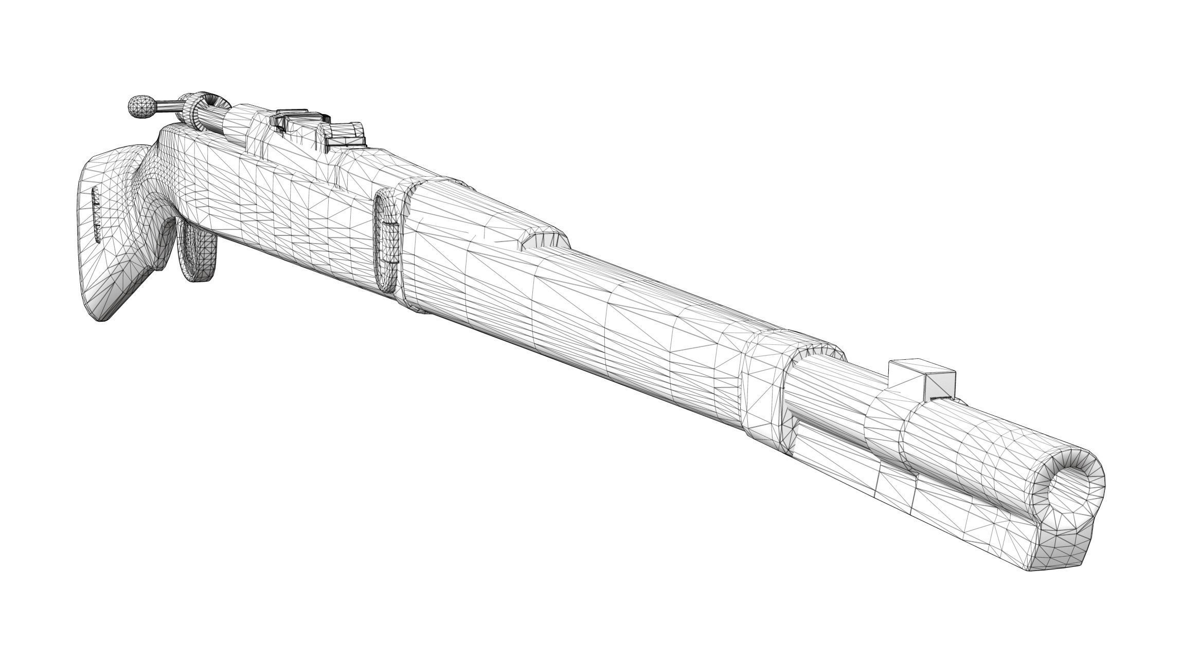 3D model Futuristic Riffle VR / AR / low-poly | CGTrader