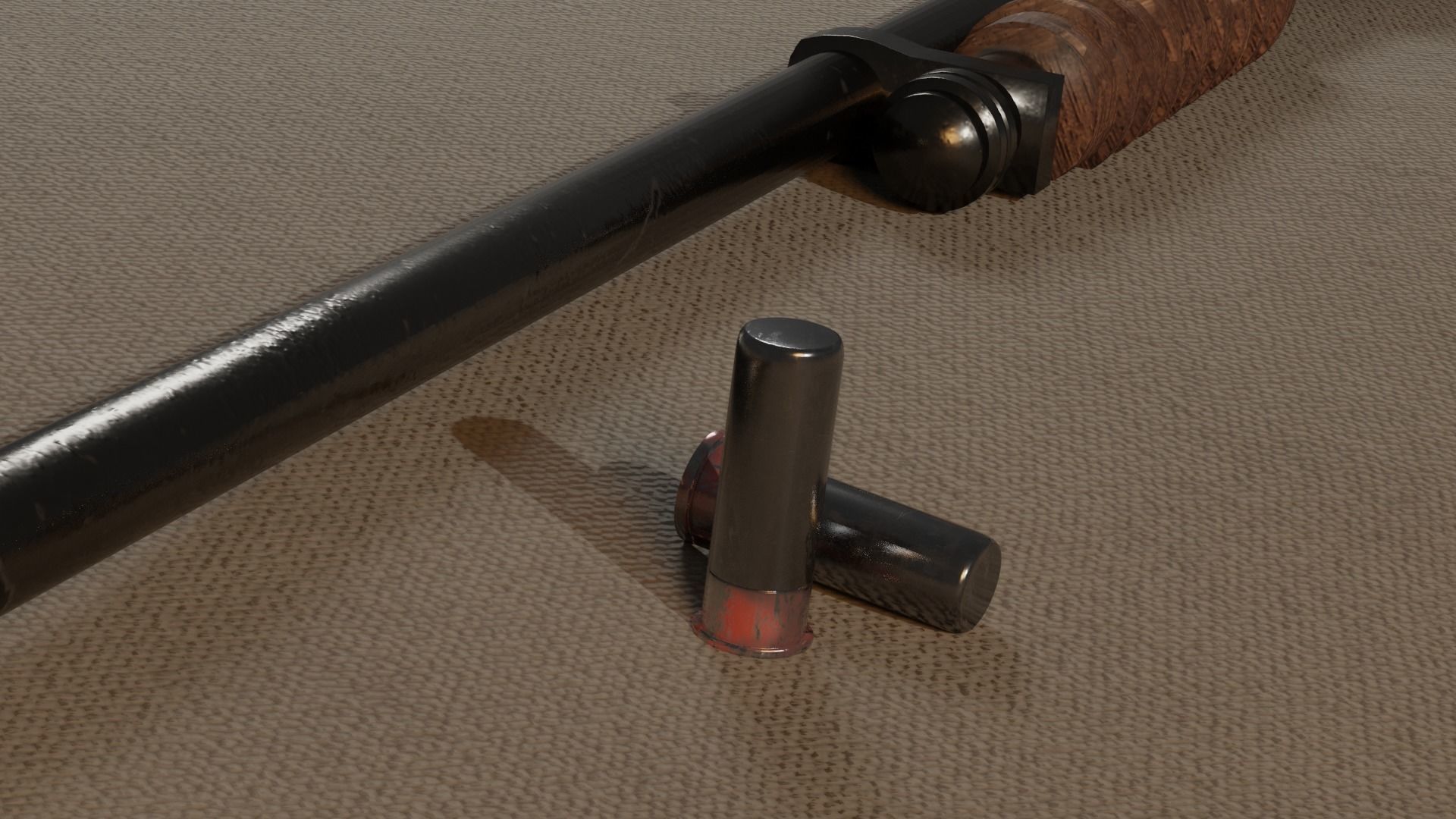 Shotgun with bullets 3D model | CGTrader