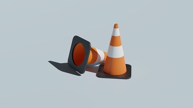 3D model lowpoly Traffic cone game ready VR / AR / low-poly | CGTrader