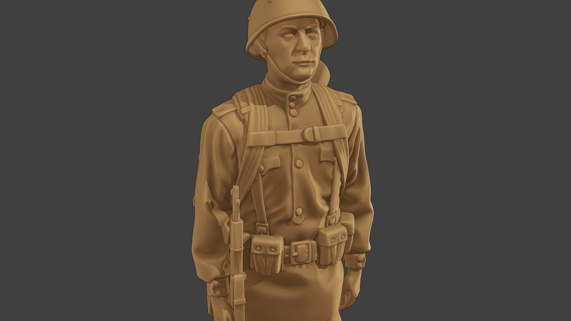 Russian soldier ww2 R1 000 free 3D model 3D printable | CGTrader