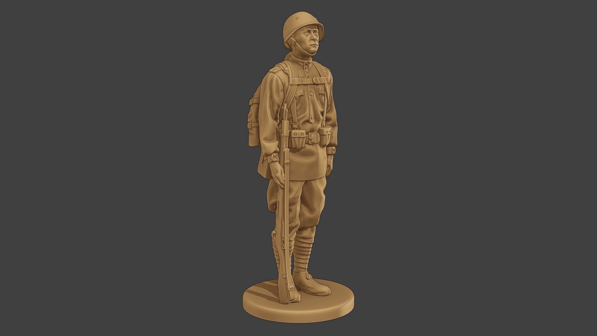 Russian soldier ww2 R1 000 free 3D model 3D printable | CGTrader