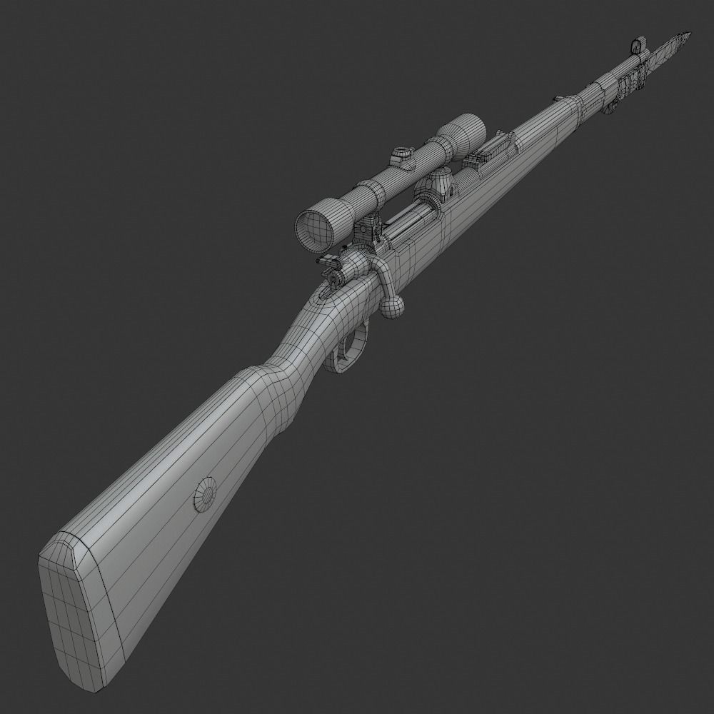 3D model Karabiner 98k Sniper VR / AR / low-poly | CGTrader