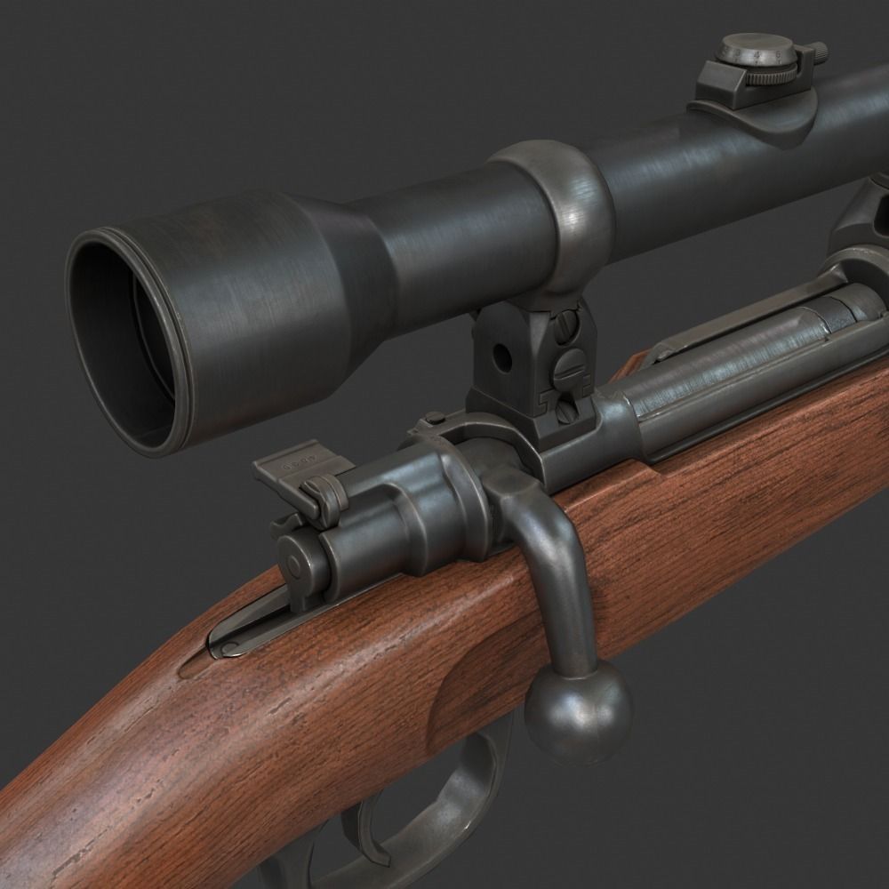 3D model Karabiner 98k Sniper VR / AR / low-poly | CGTrader