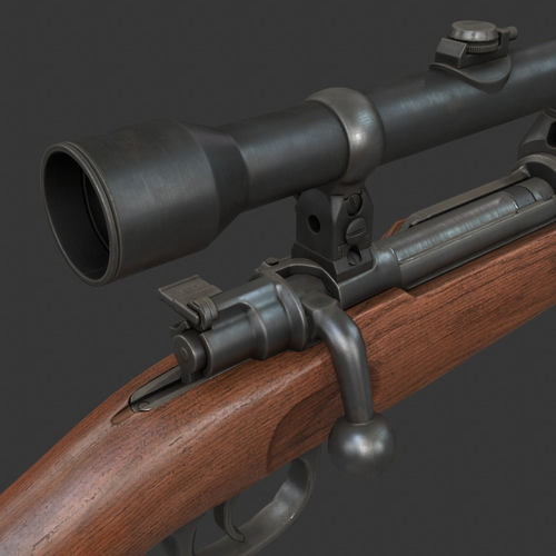 3D model Karabiner 98k Sniper VR / AR / low-poly | CGTrader