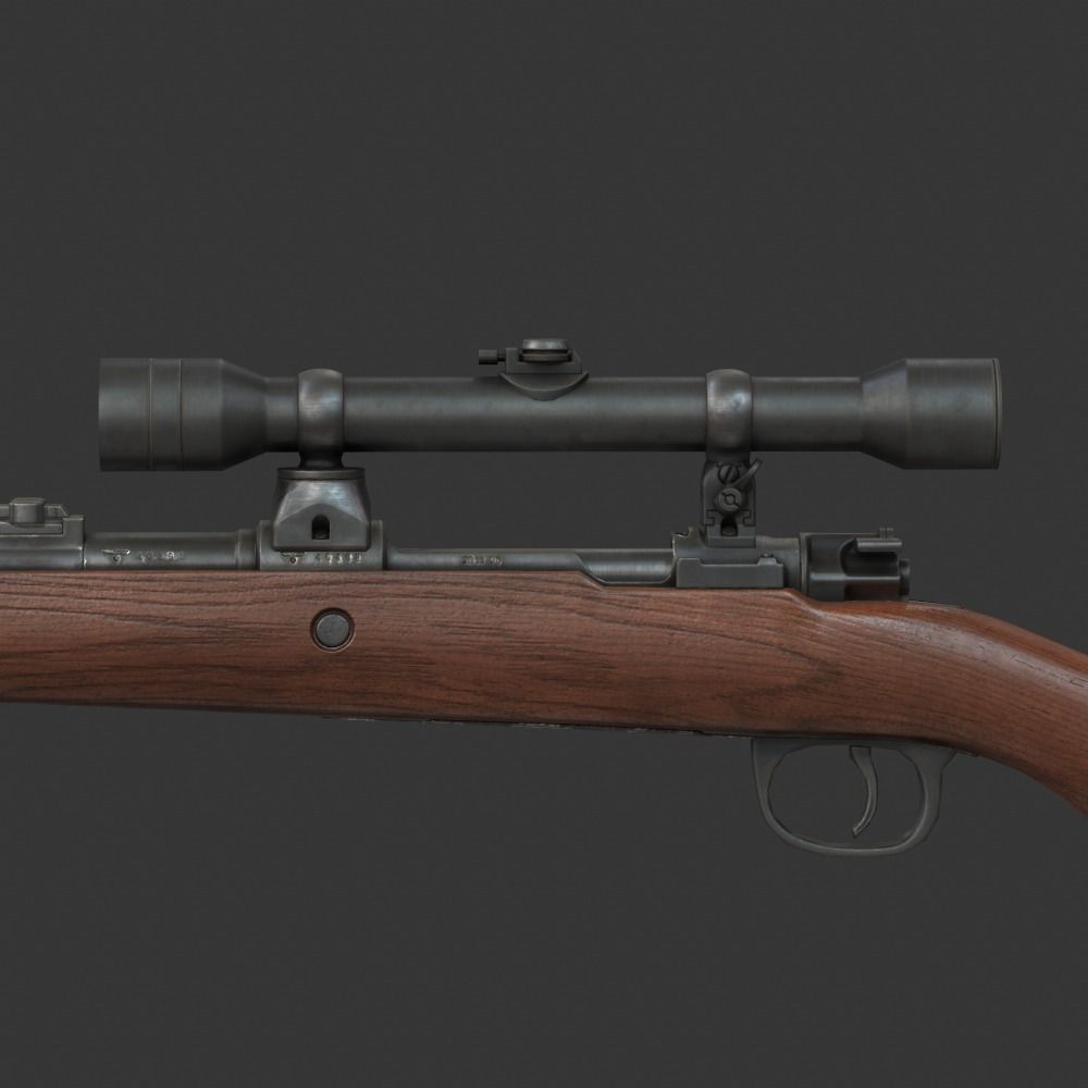3D model Karabiner 98k Sniper VR / AR / low-poly | CGTrader