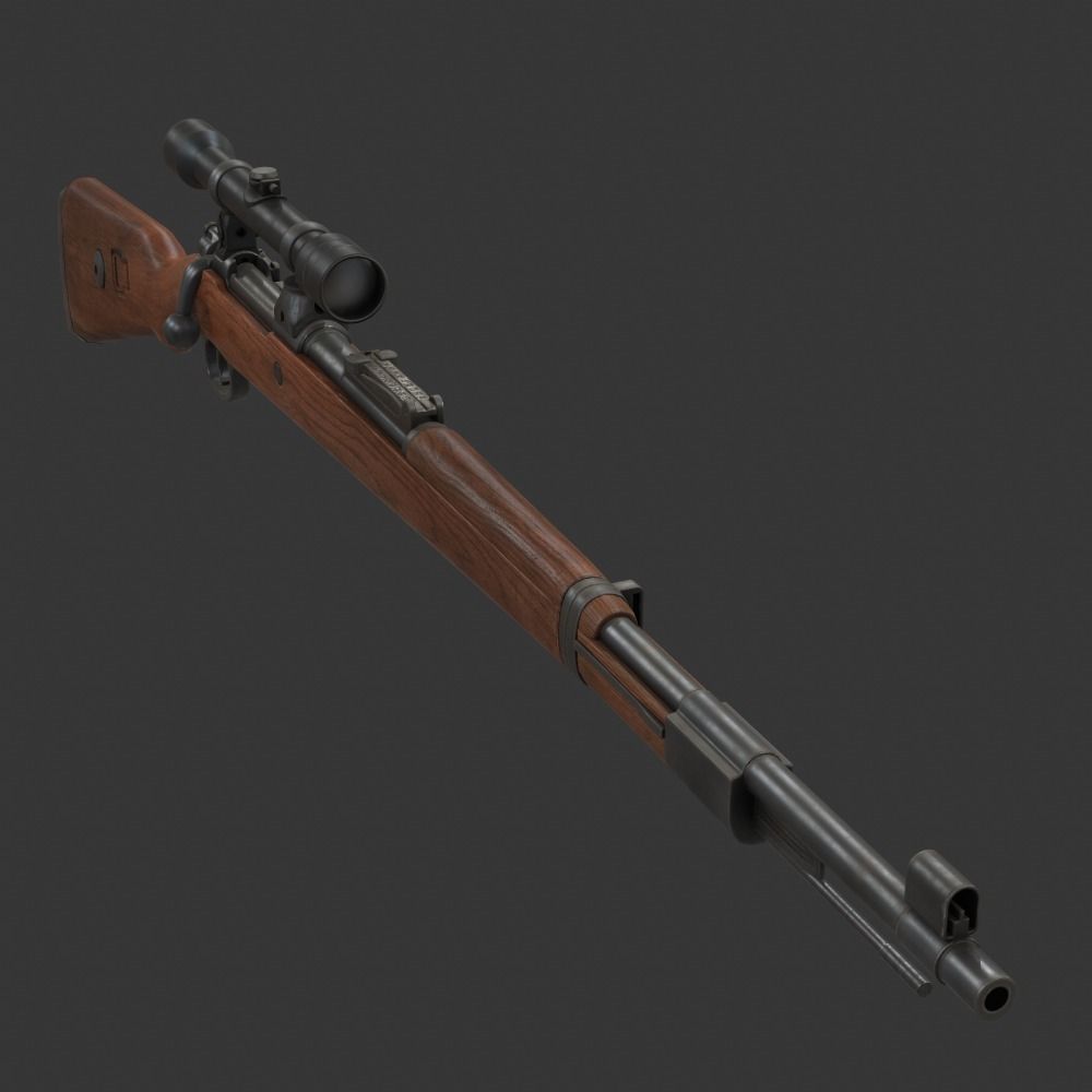 3D model Karabiner 98k Sniper VR / AR / low-poly | CGTrader