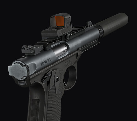 3D model Ruger Mark IV Tactical VR / AR / low-poly | CGTrader