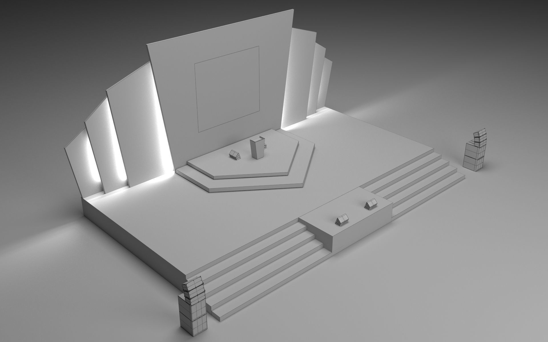 Event Stage Design 3D model | CGTrader