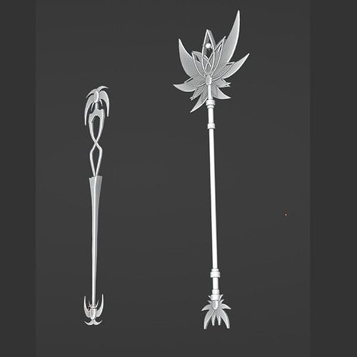 magic staff 3D model | CGTrader