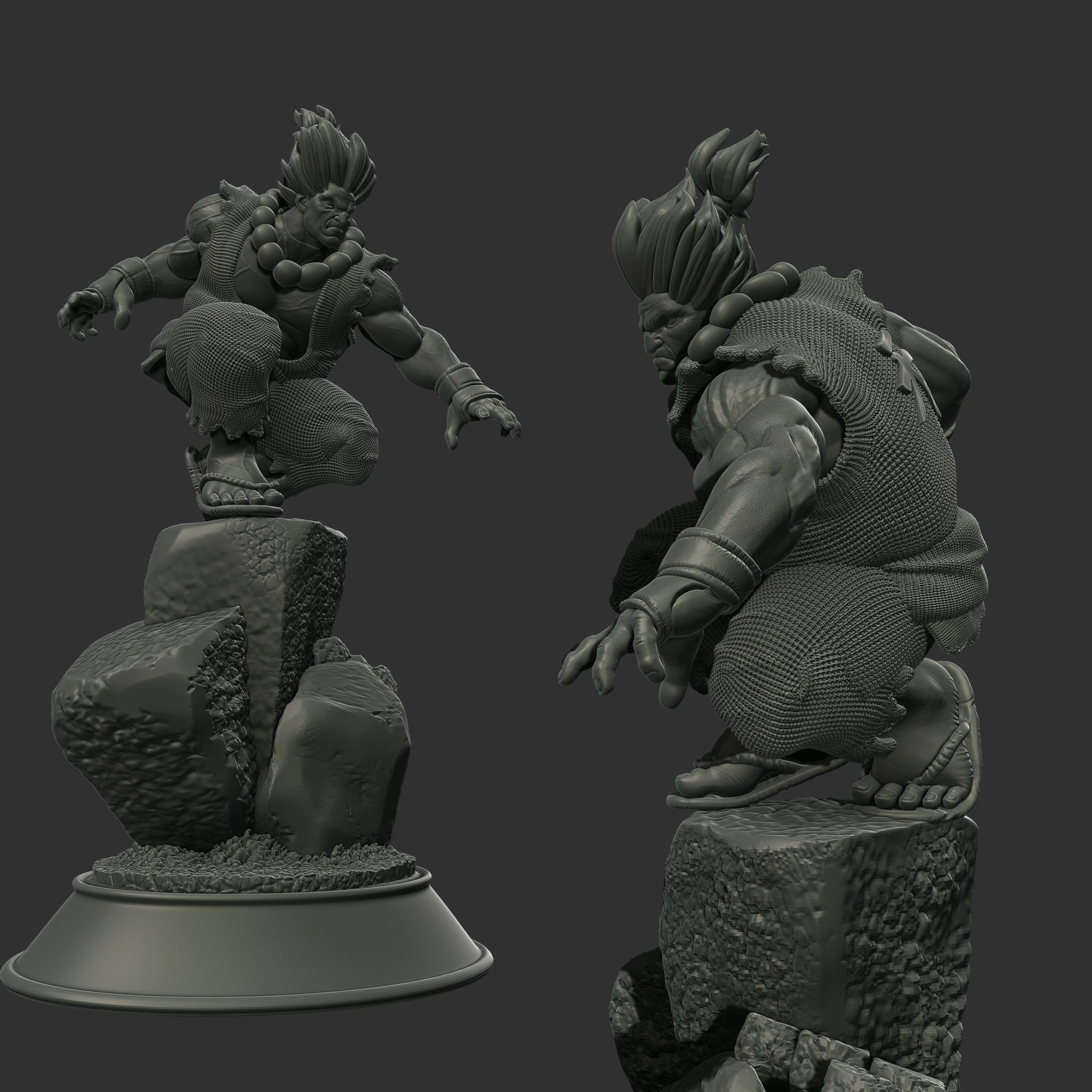 Akuma di Street Fighter free 3D model 3D printable | CGTrader
