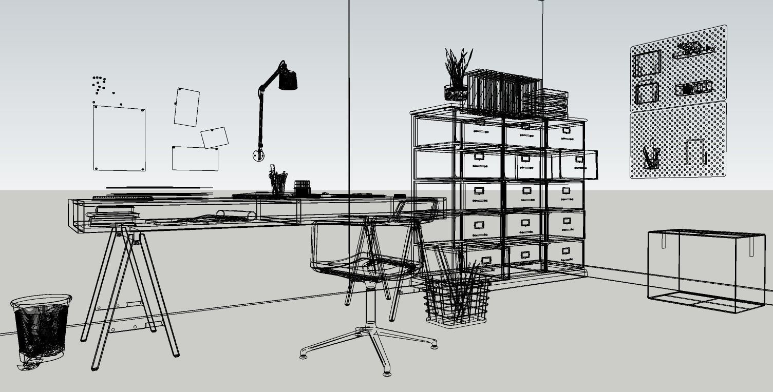 Office Workspace 3D model | CGTrader