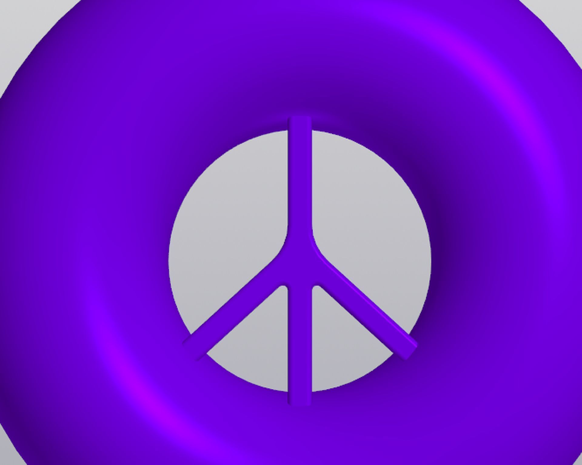 Bubble vase with peace sign 3D model 3D printable | CGTrader