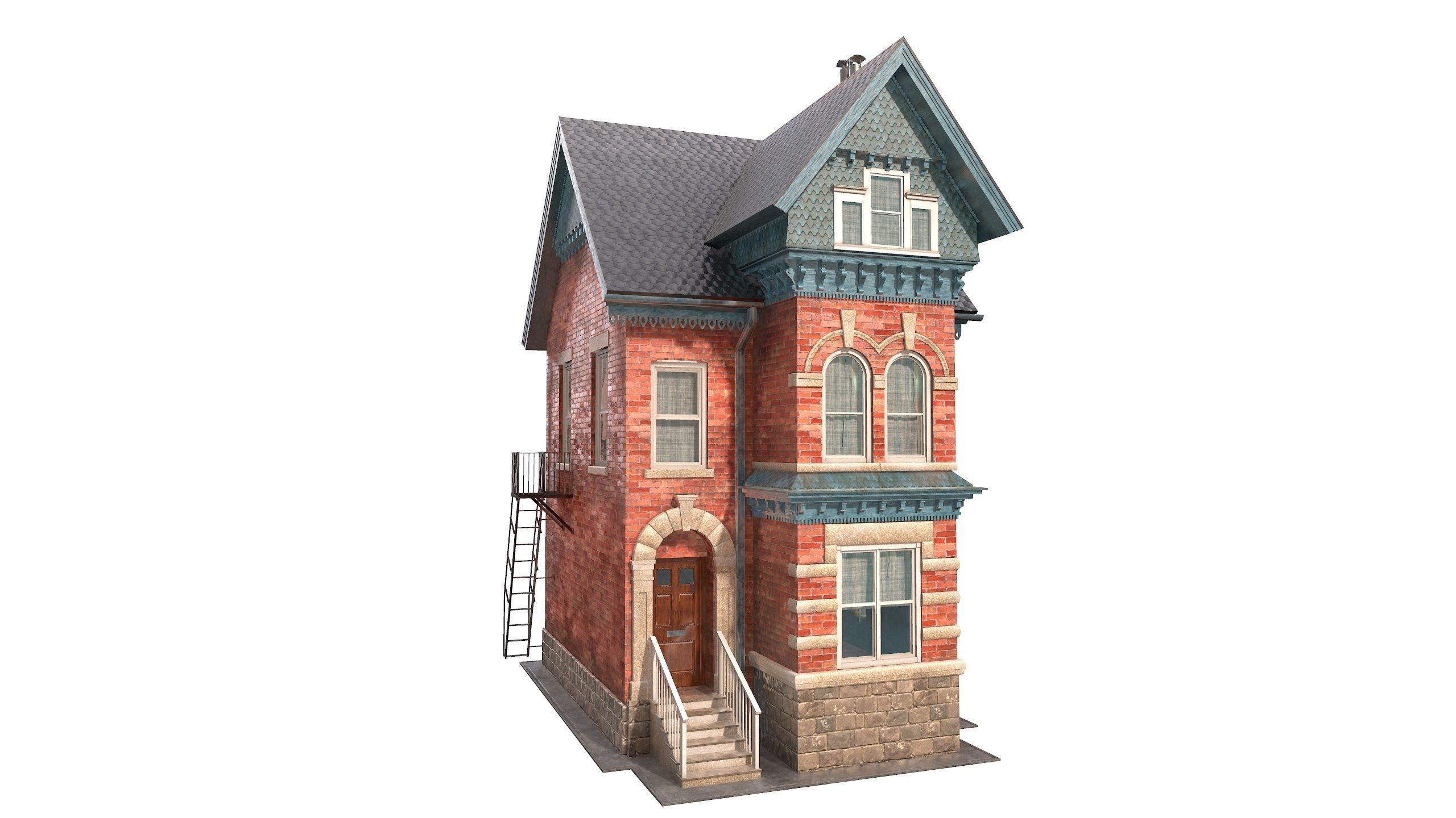 Victorian house 3D model | CGTrader