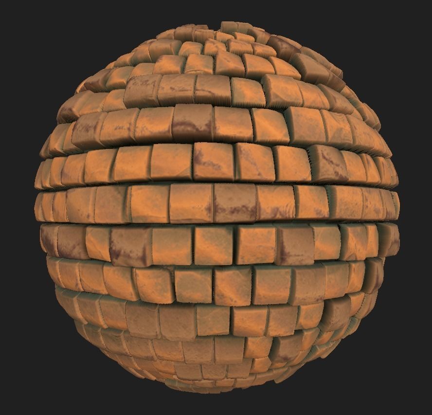 Stylized Brick 2- Procedural Generator Substance Material Texture ...
