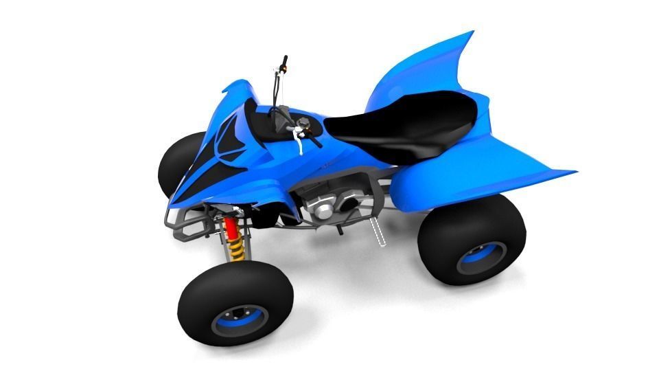 YAMAHA QUAD YFM700R 3D model | CGTrader