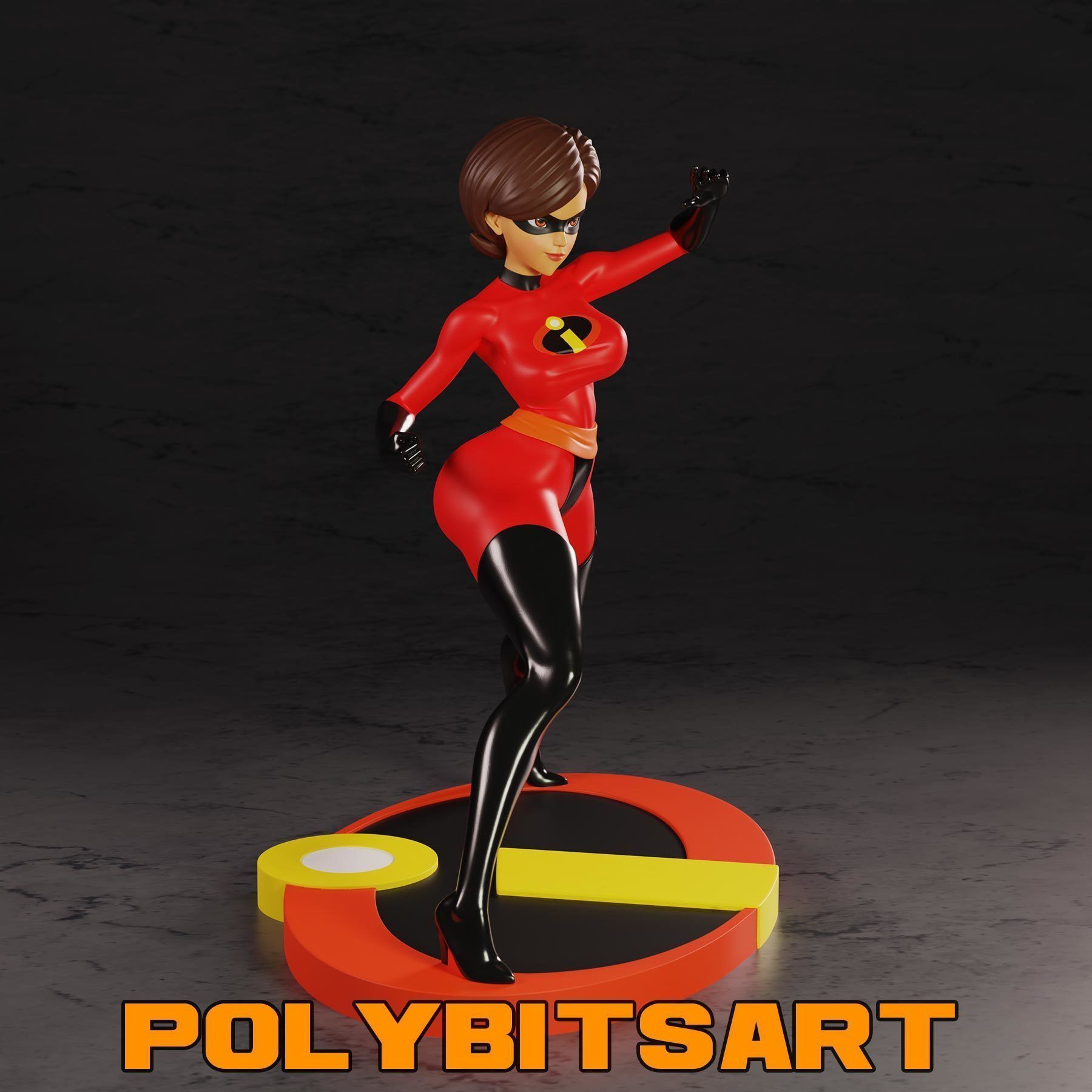 Helen Parr Elastigirl Incredibles Figure 3D model 3D printable | CGTrader
