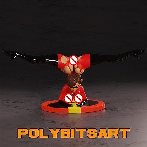 Elastigirl Contortionist Figure 3D model 3D printable | CGTrader