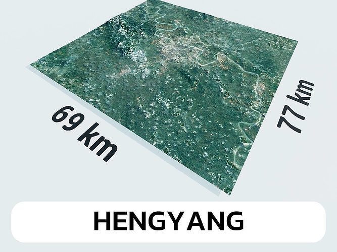 Hengyang China City Landscape 3D Model 3D model | CGTrader