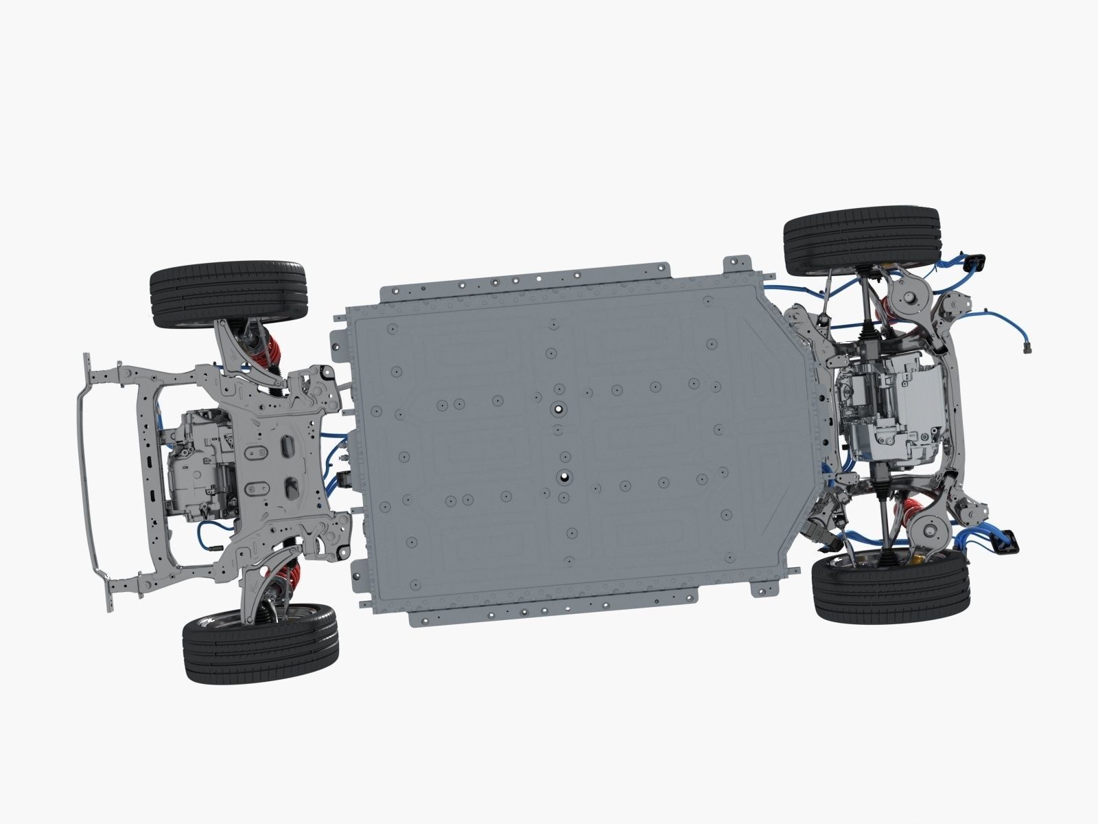 Electric Vehicle Chassis 3d Model Cgtrader