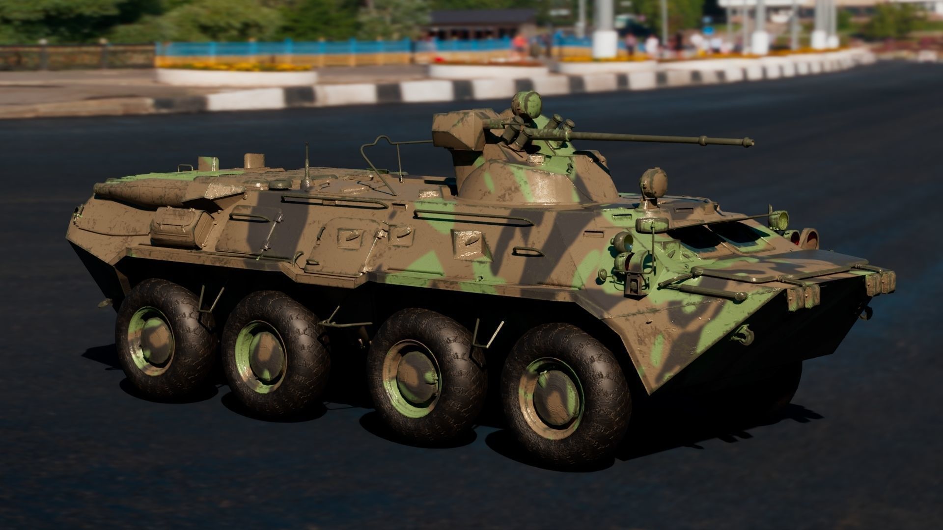 3D model 2 Colors 4K BTR-80A VR / AR / low-poly | CGTrader