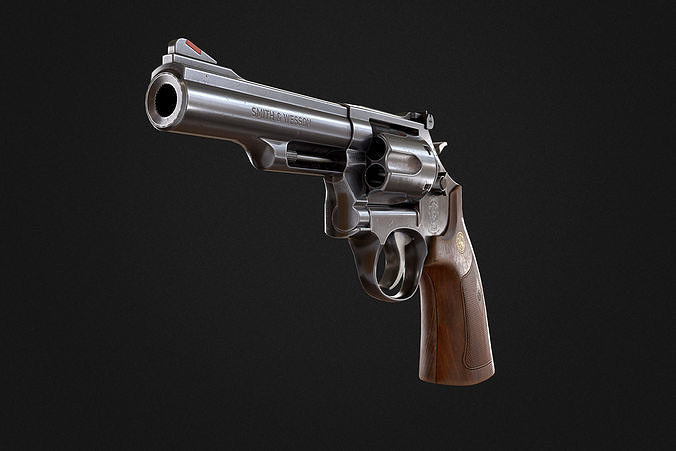 3D model Smith and Wesson Model 19 VR / AR / low-poly | CGTrader