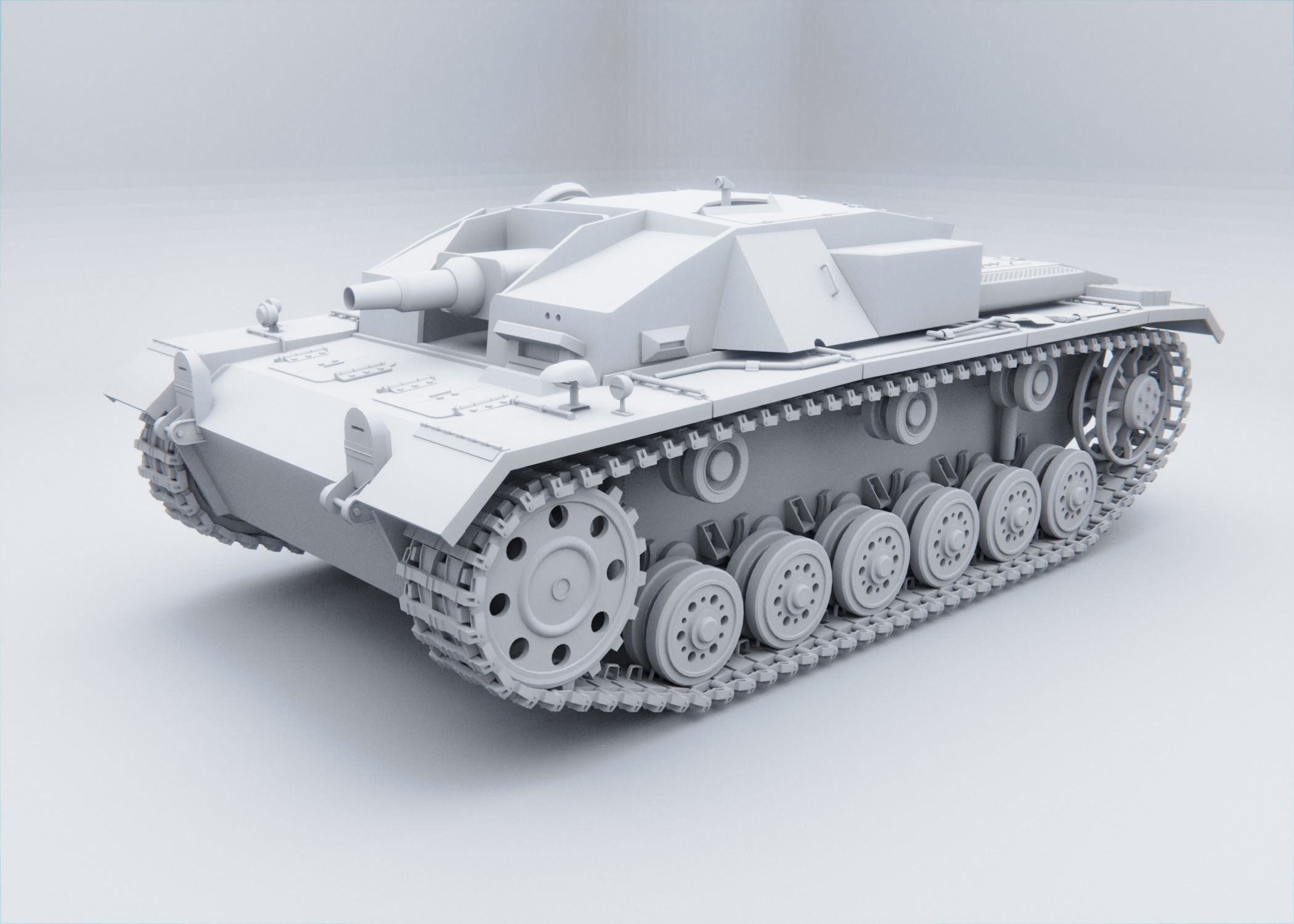 3D model Stug III - German Tank Destroyer VR / AR / low-poly | CGTrader