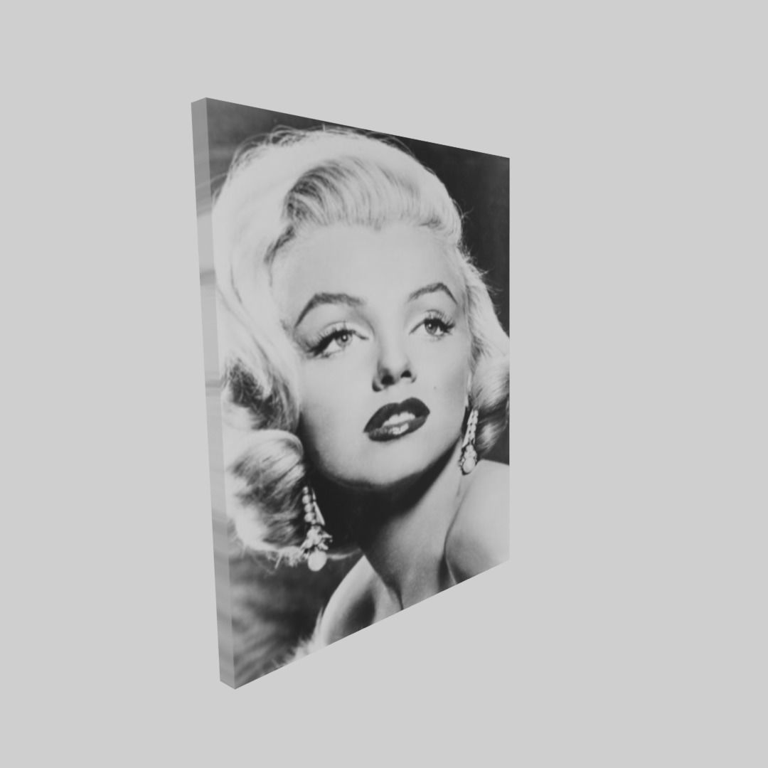 3D model Marilyn Monroe portrait VR / AR / low-poly | CGTrader