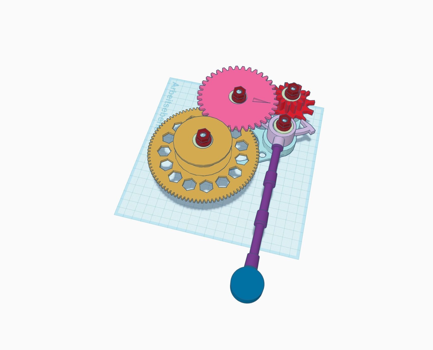 Clockwork simple free 3D model 3D printable | CGTrader