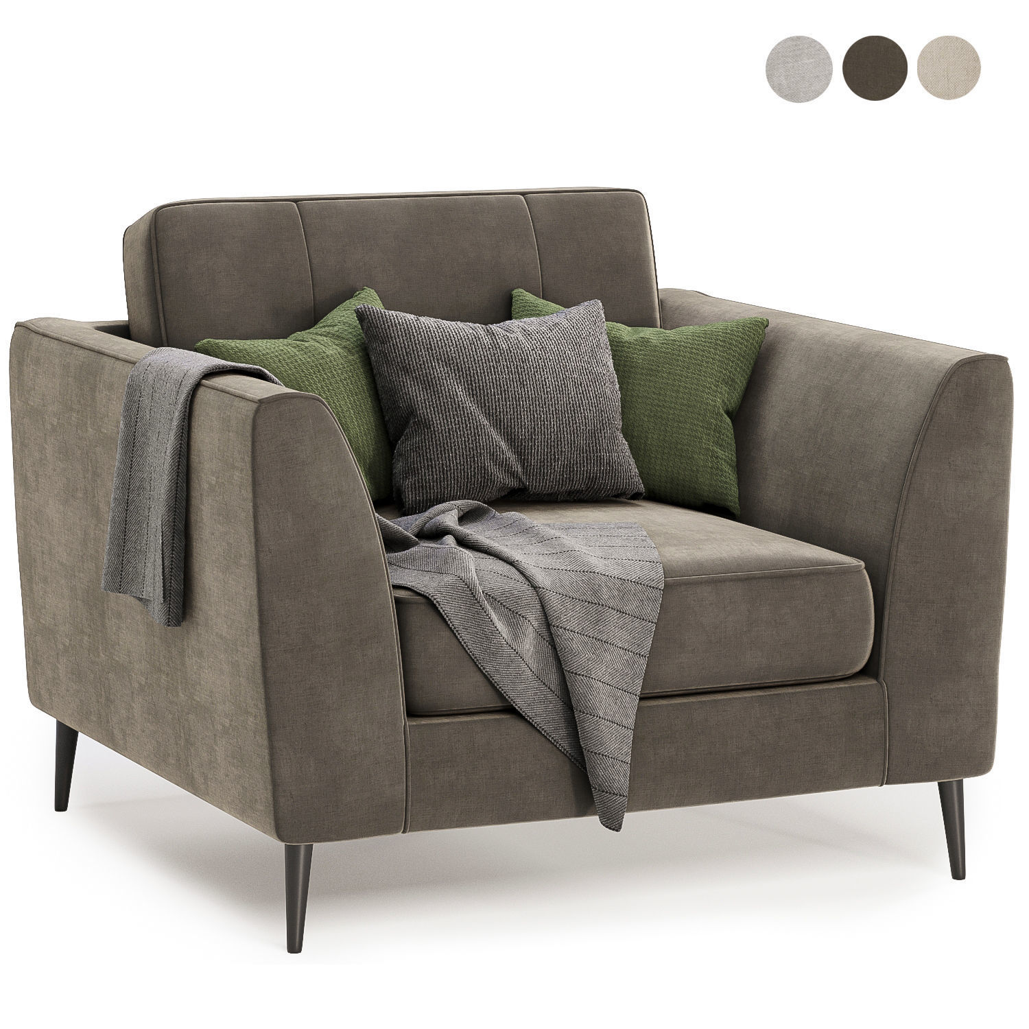 london arm chair 3D model | CGTrader