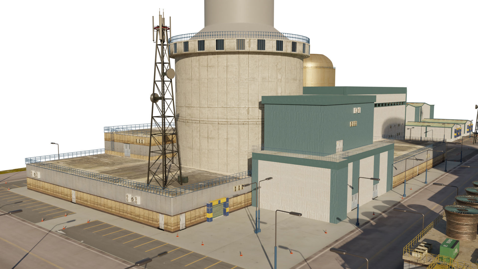 Nuclear Power Plant 3D model 3D model | CGTrader