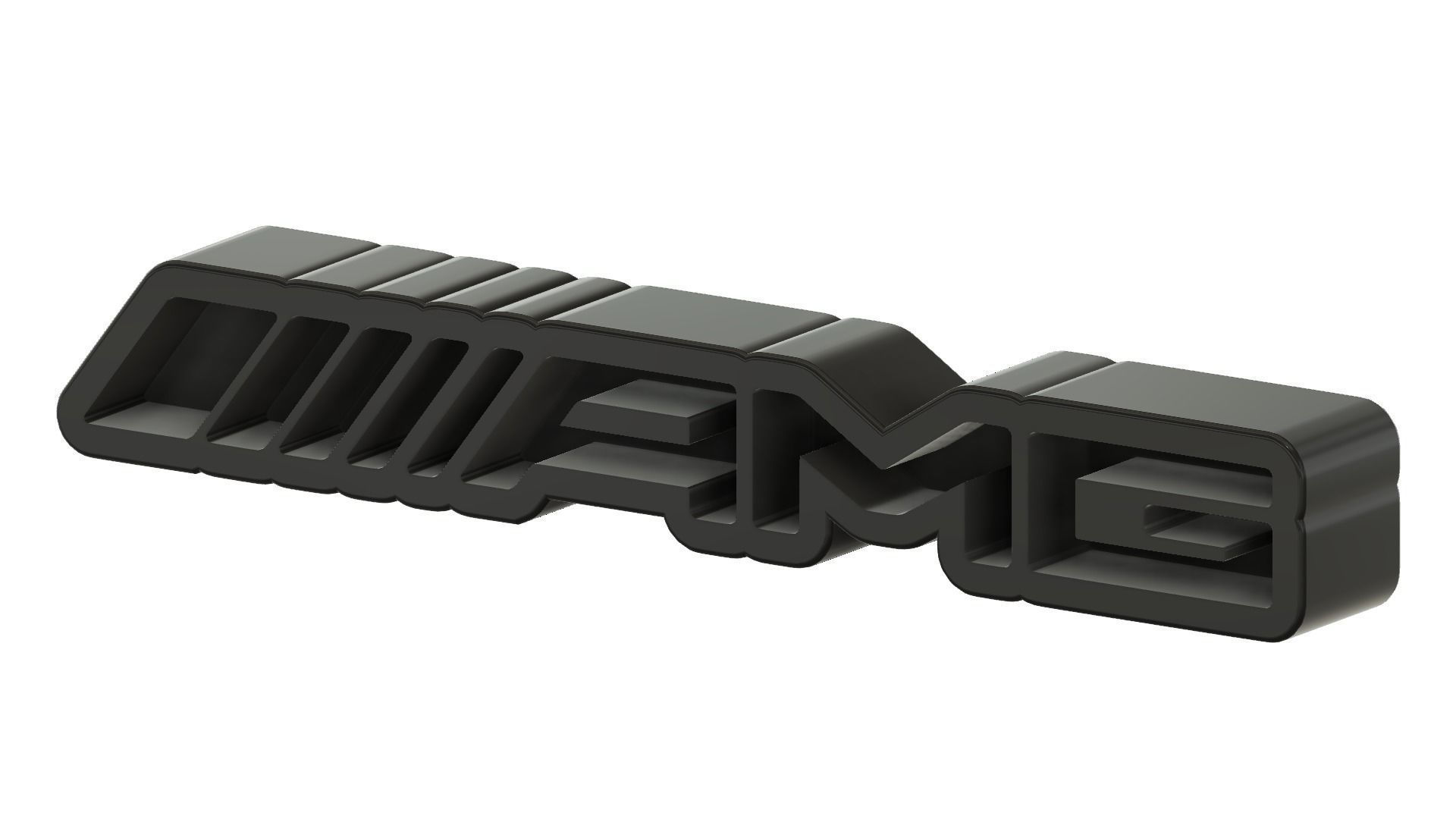 Mercedes Benz and AMG Stand Logo 3D model 3D printable | CGTrader