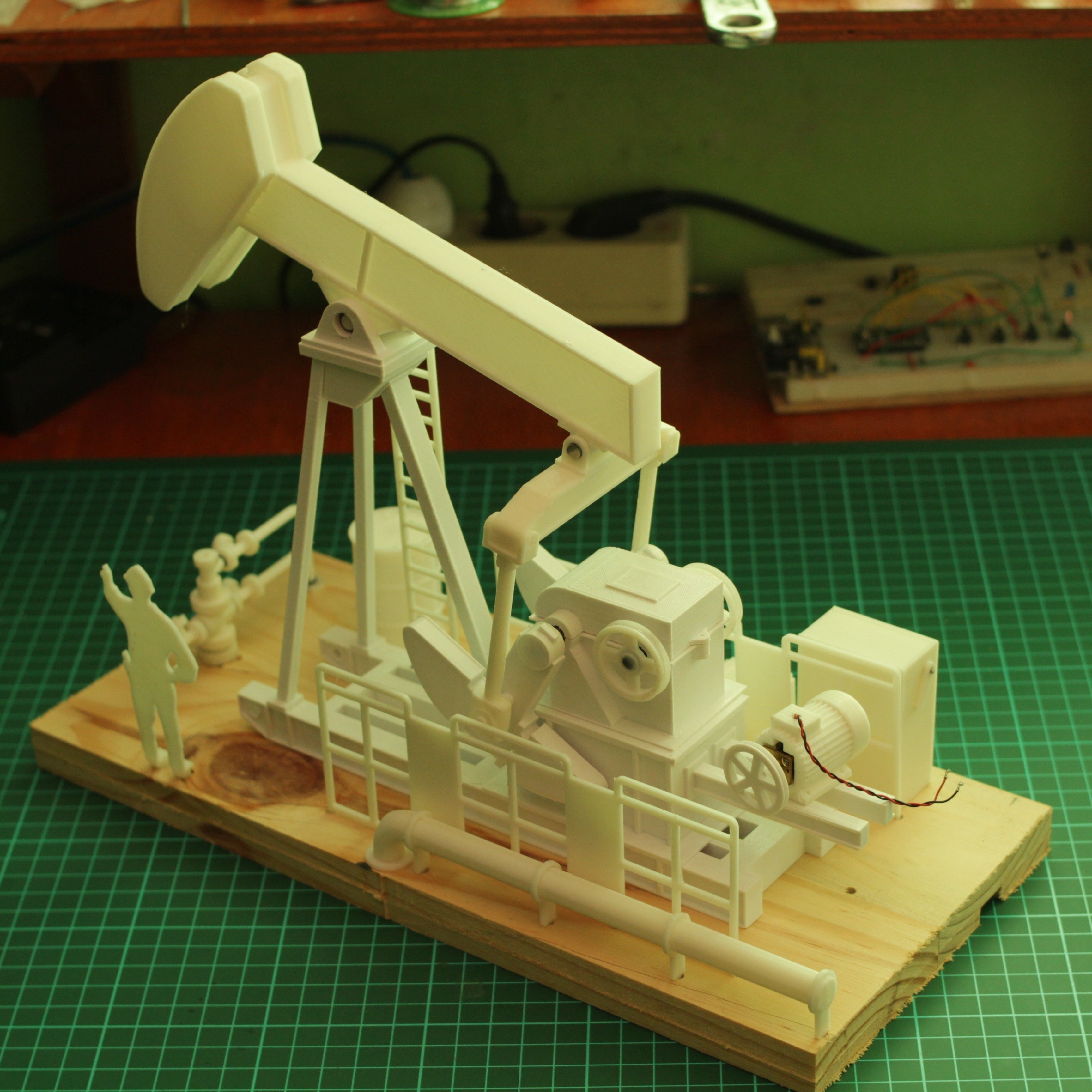 Oil Pump Jack 3D model 3D printable | CGTrader