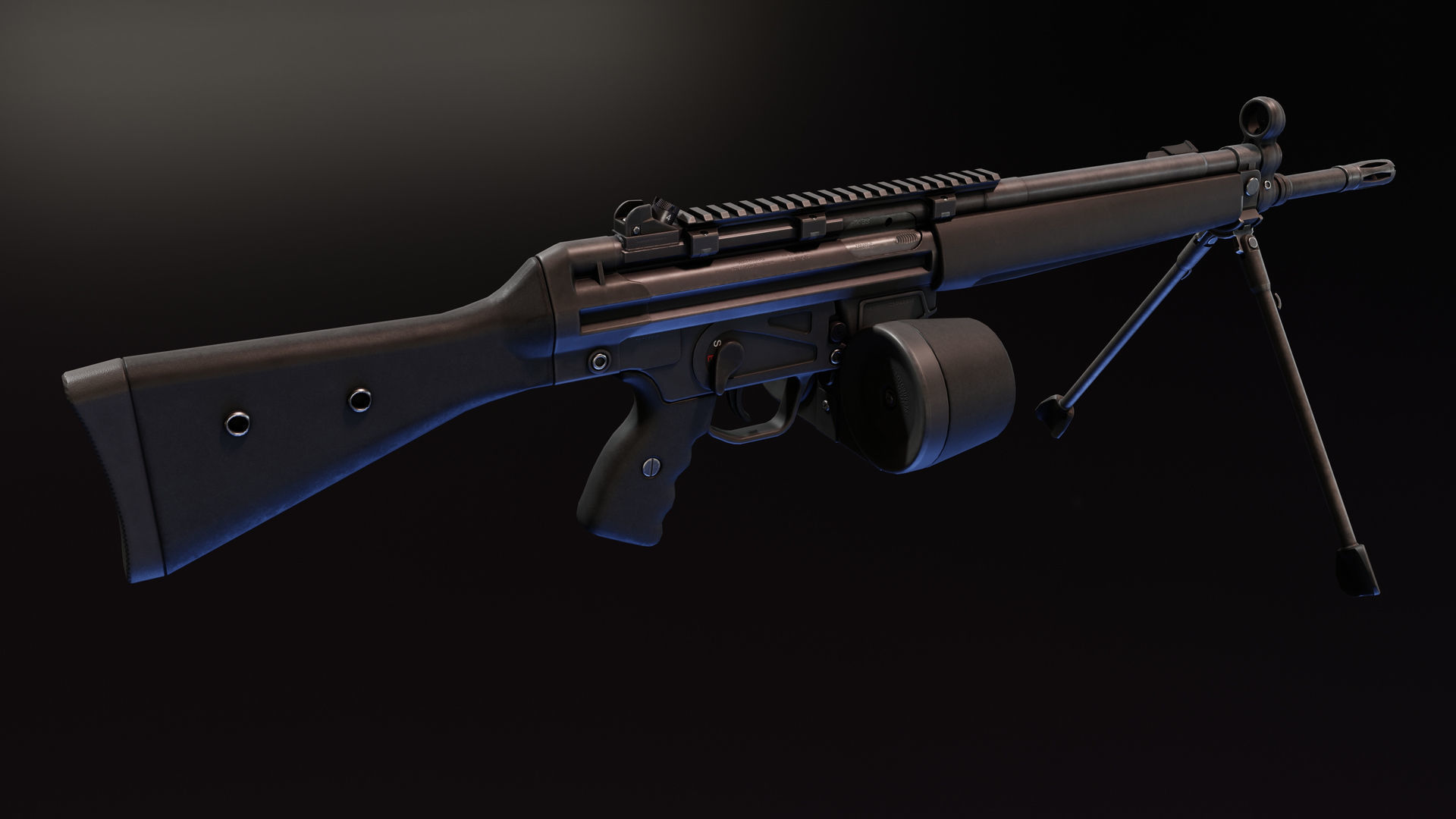 3D model HK33 Assault Rifle VR / AR / low-poly | CGTrader