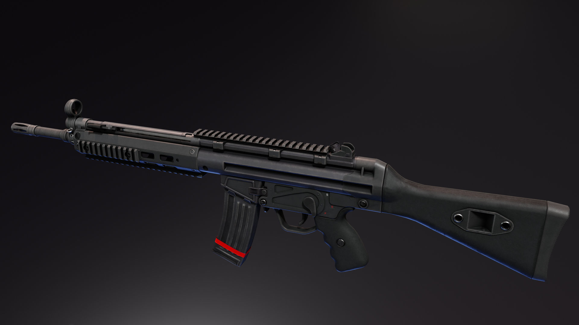 3D model HK33 Assault Rifle VR / AR / low-poly | CGTrader