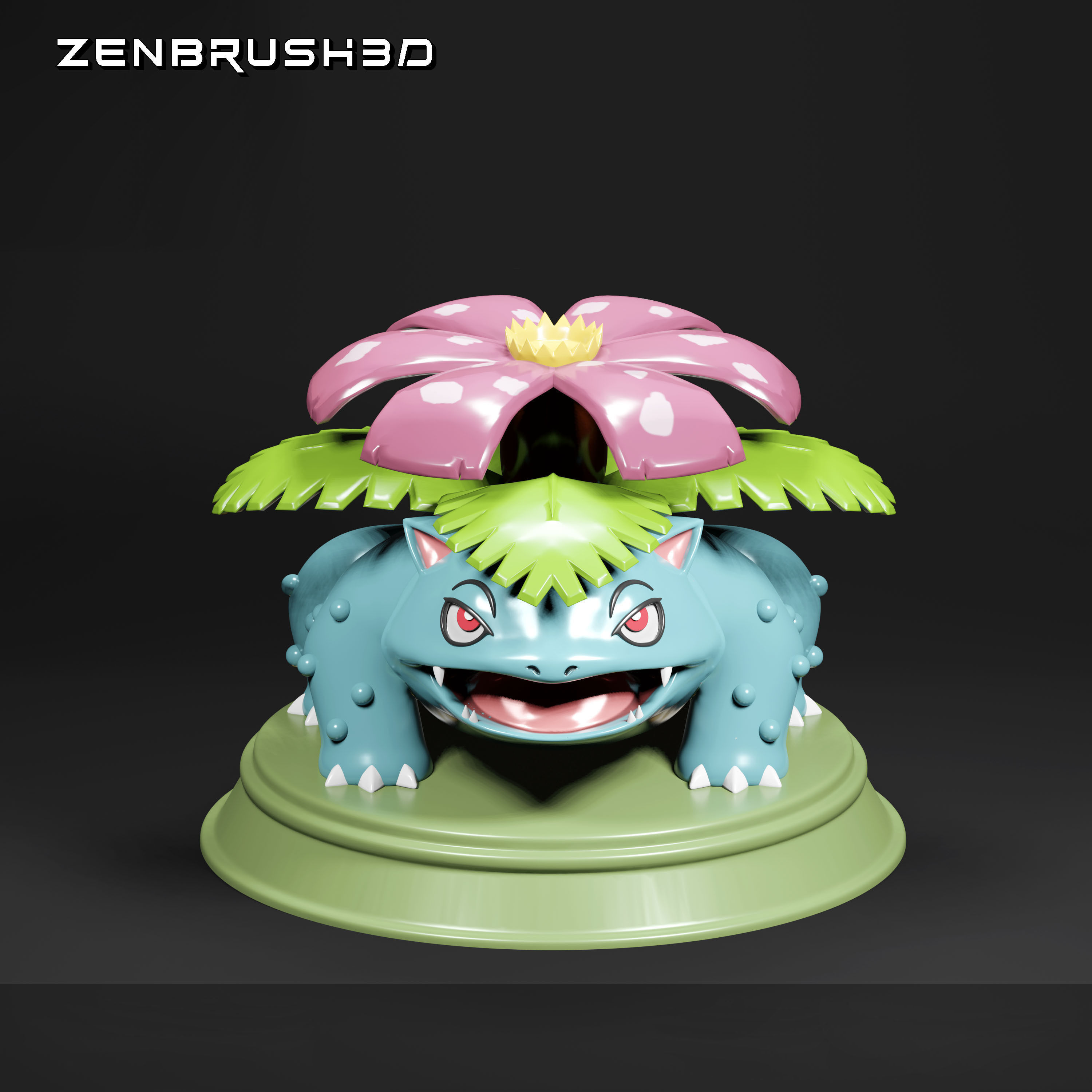 BULBASAUR EVOLUTION pokemon 3D model 3D printable | CGTrader