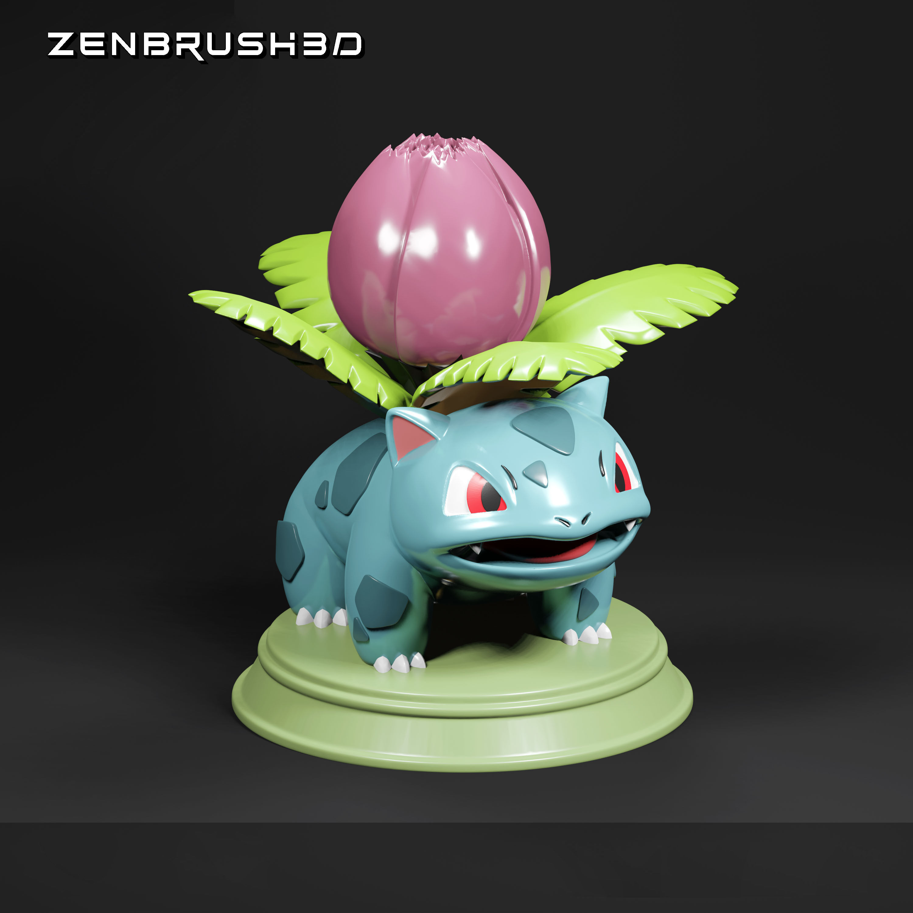 BULBASAUR EVOLUTION pokemon 3D model 3D printable | CGTrader