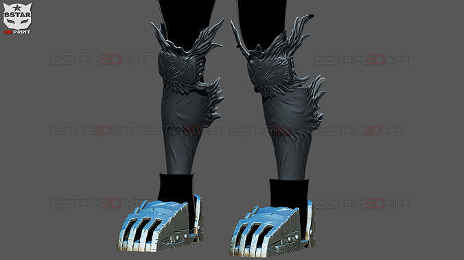 Dark Deku Legs Armor Suit - My Hero Academia Cosplay 3D Model ...