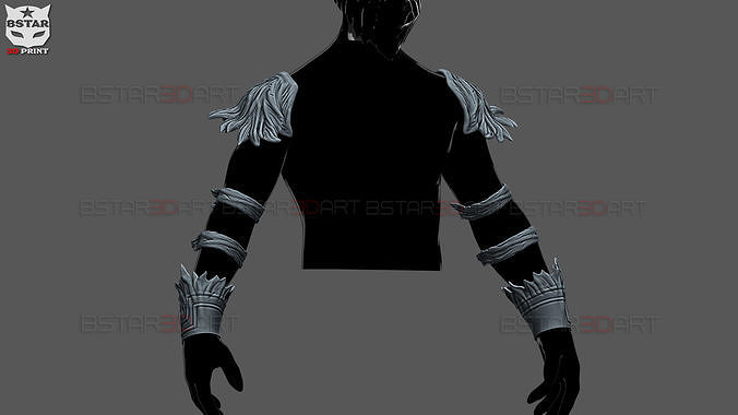 Dark Deku Full Arms Armor Suit - My Hero Academia Cosplay 3D Model ...