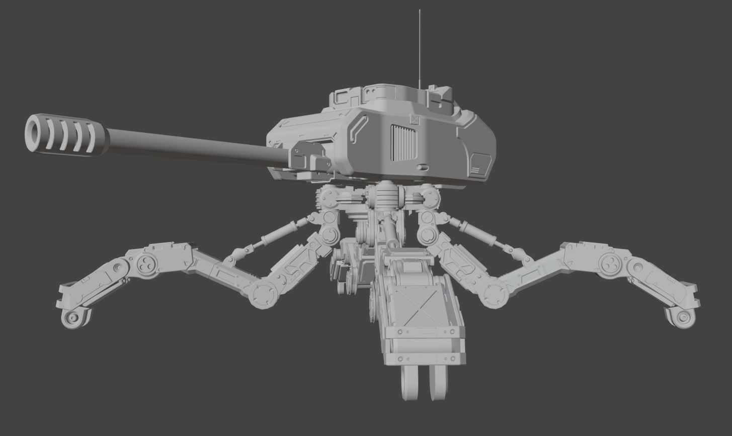 3D model Sci Fi Mech Battle Scene VR / AR / low-poly | CGTrader