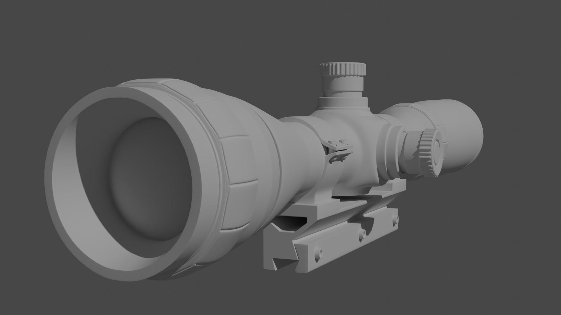 Aim or Riflescope free VR / AR / low-poly 3D model | CGTrader