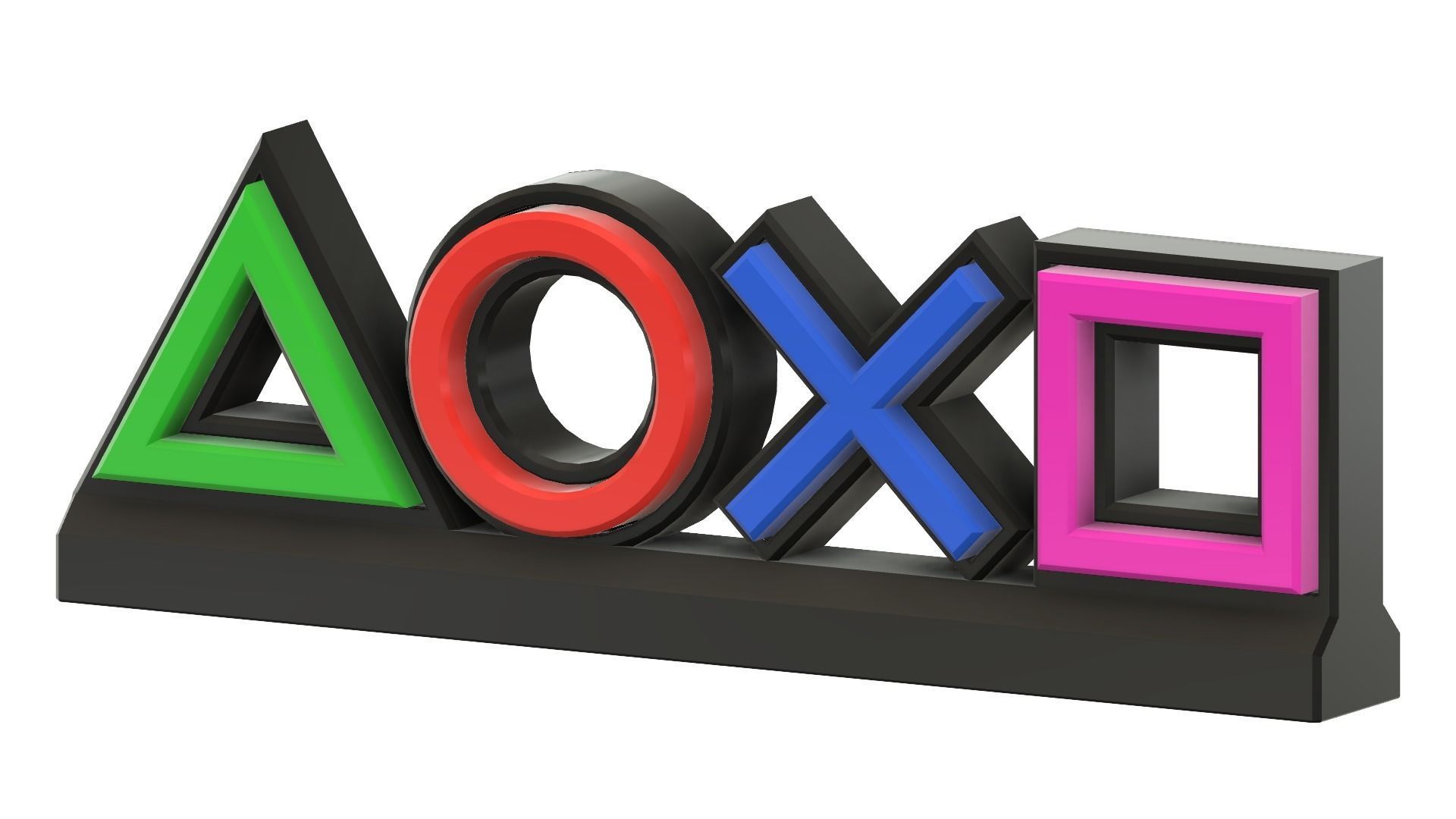 PlayStation Simbol Stand 3D model 3D printable | CGTrader
