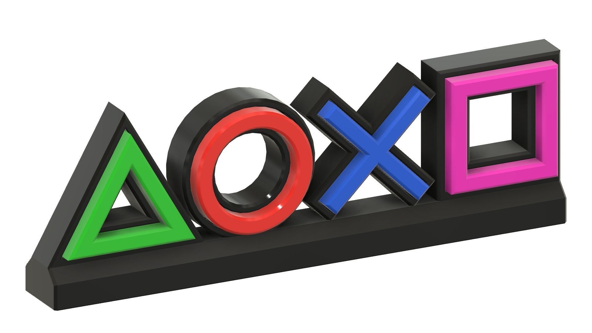 PlayStation Simbol Stand 3D model 3D printable | CGTrader