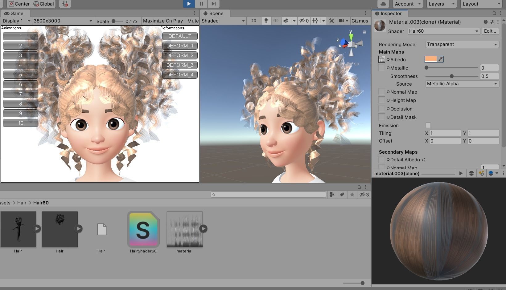 3D model Hair 3D Model Zepeto Unity Prefab 60 VR / AR / low-poly | CGTrader