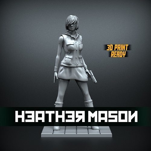 STL Heather Mason Silent hill 3 3D model 3D printable | CGTrader