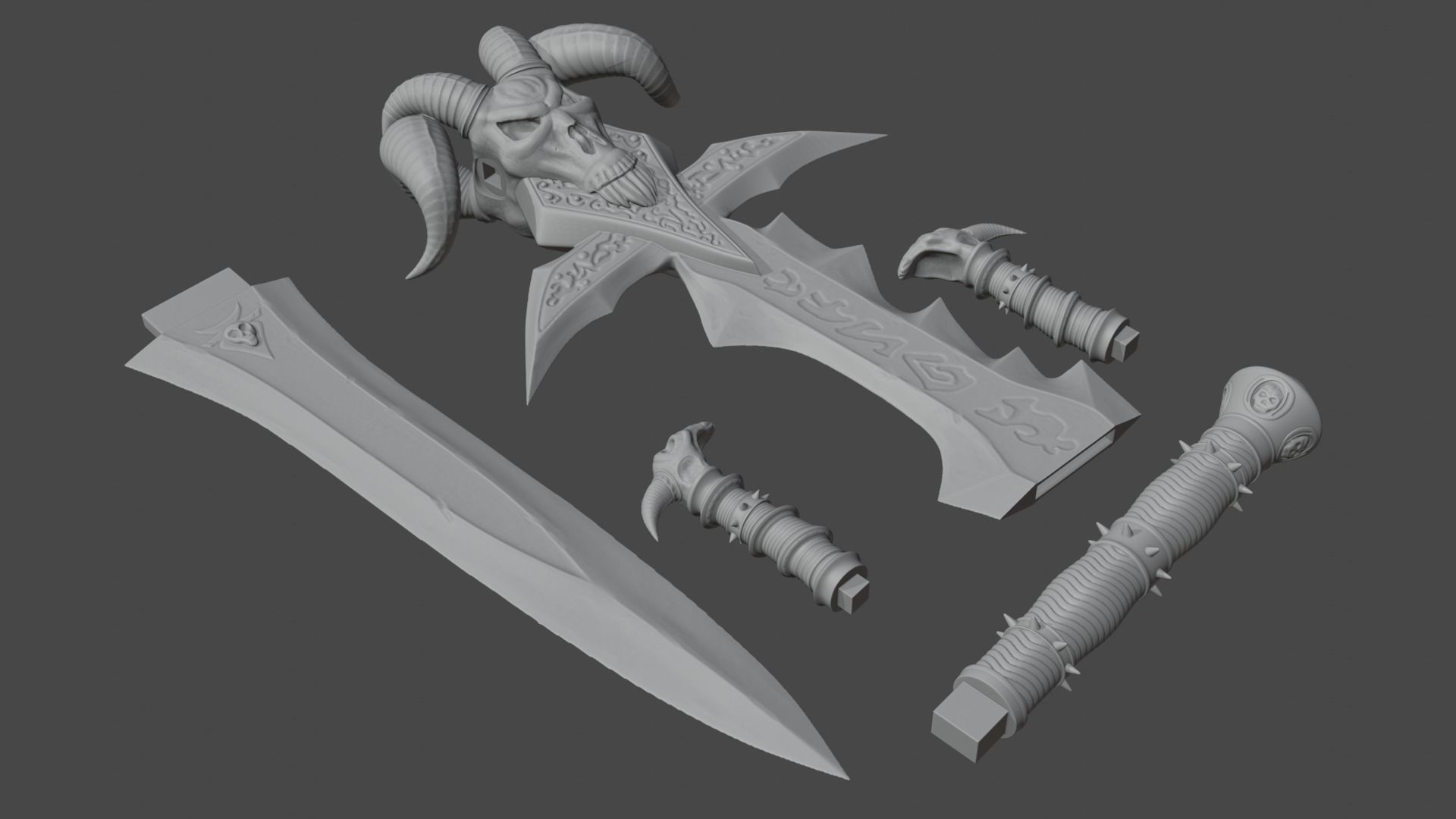 Lich King - Frostmourne 3D model 3D printable | CGTrader