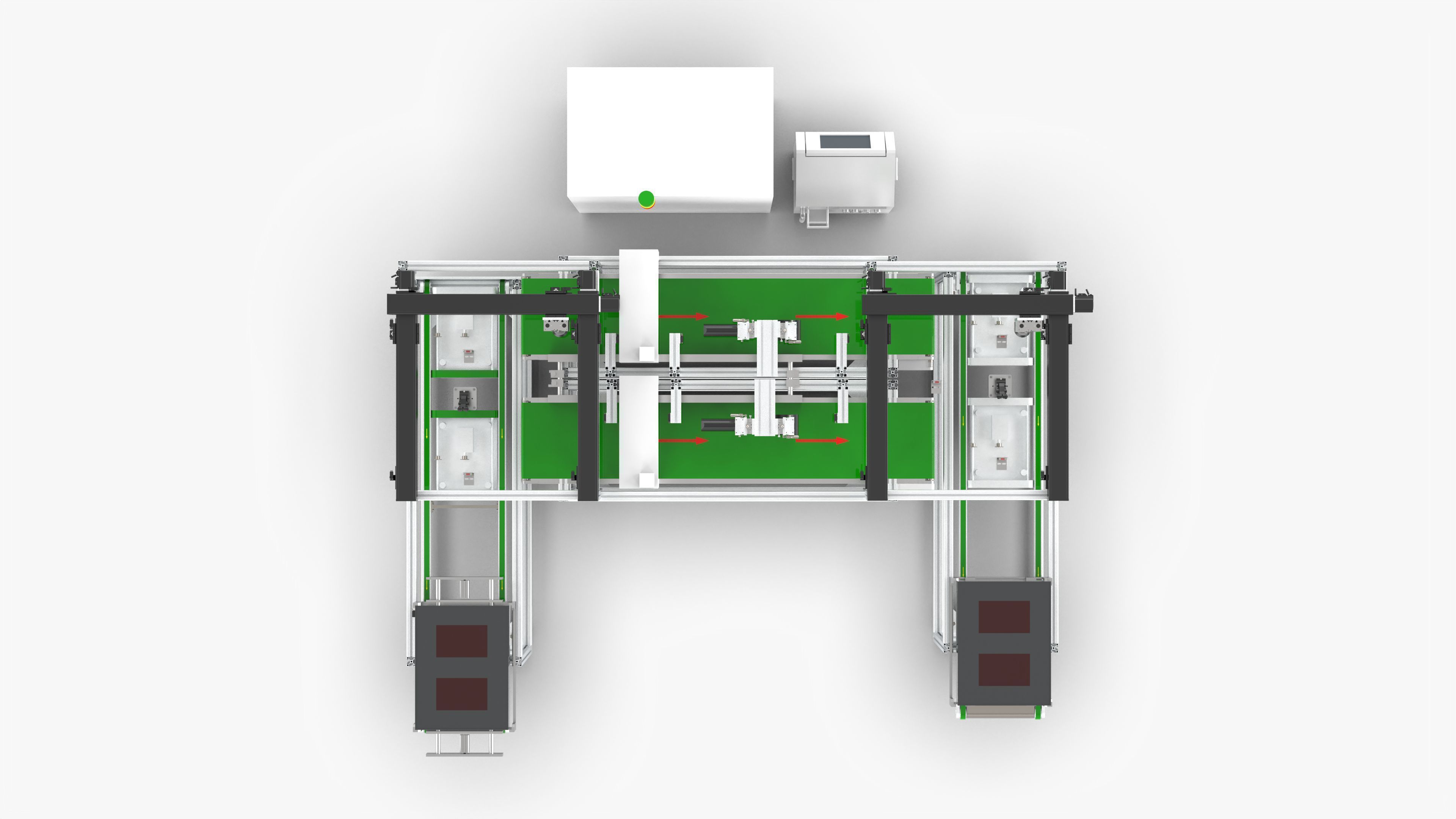 Fully Automatic Loading and Unloading Code Scanning Machine 3D model | CGTrader