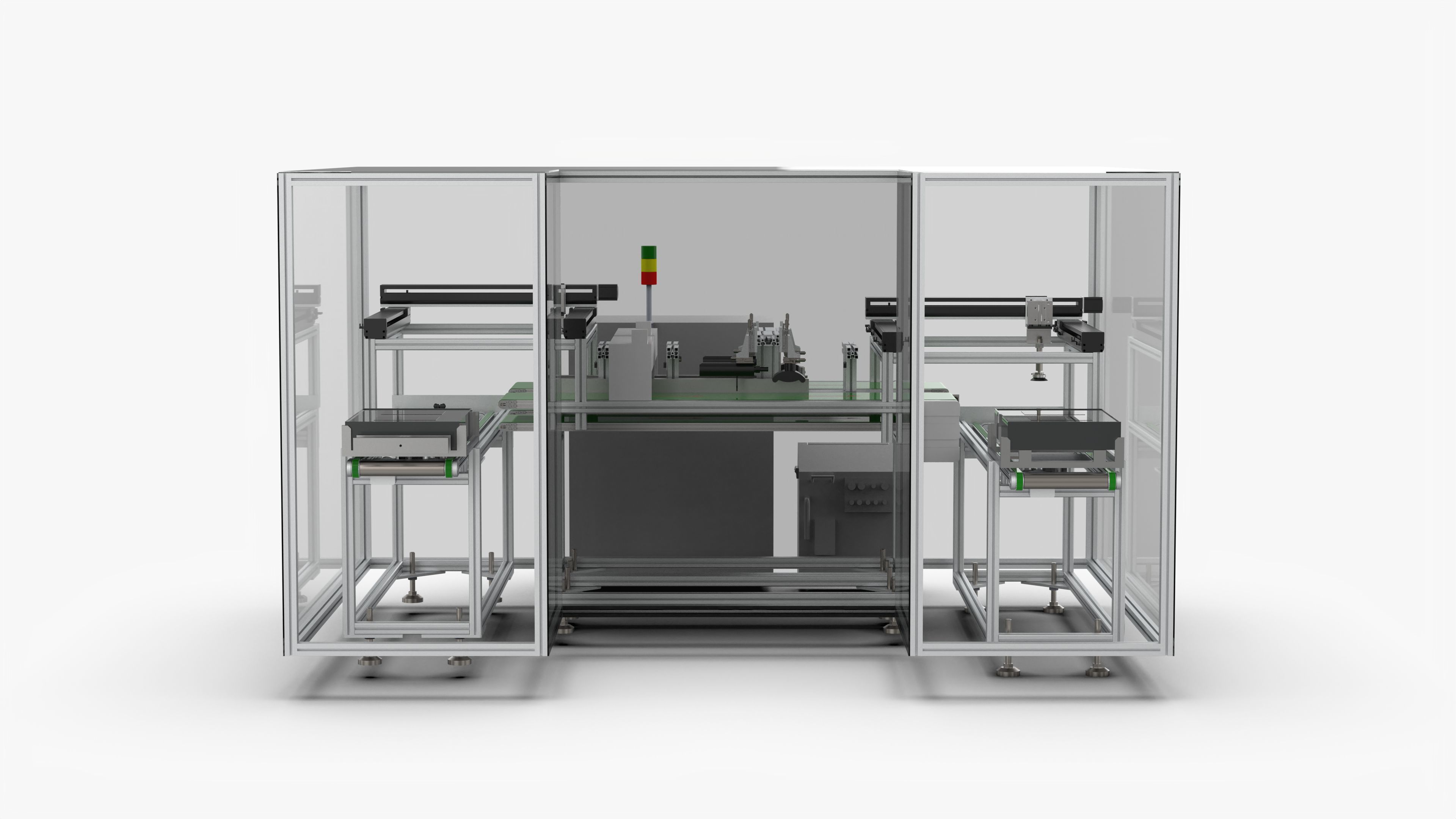Fully Automatic Loading and Unloading Code Scanning Machine 3D model ...
